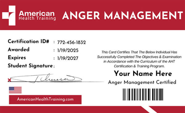 Online Anger Management Class - American Health Training